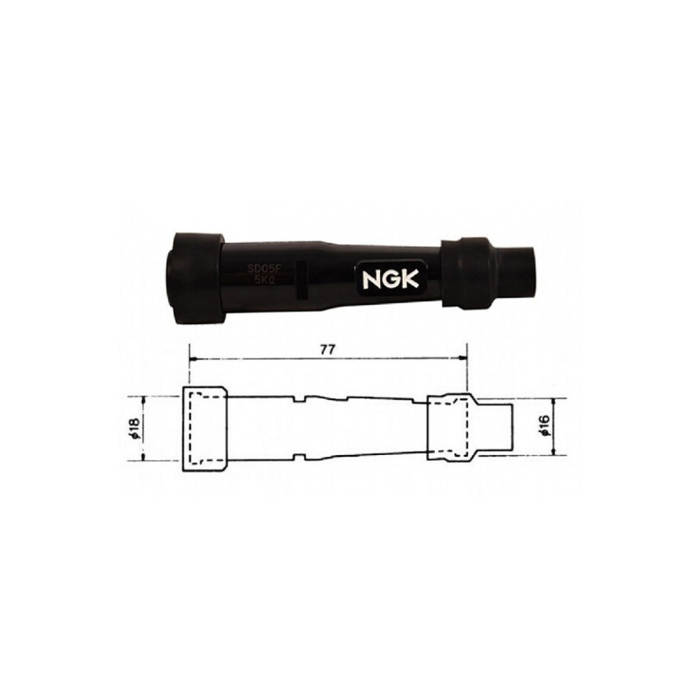 NGK Zündkerzenstecker SD05F im Motocross Enduro Shop MXC GmbH
